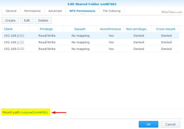 How to setup NFS on Synology NAS for VMware ESXi lab - Mike Tabor