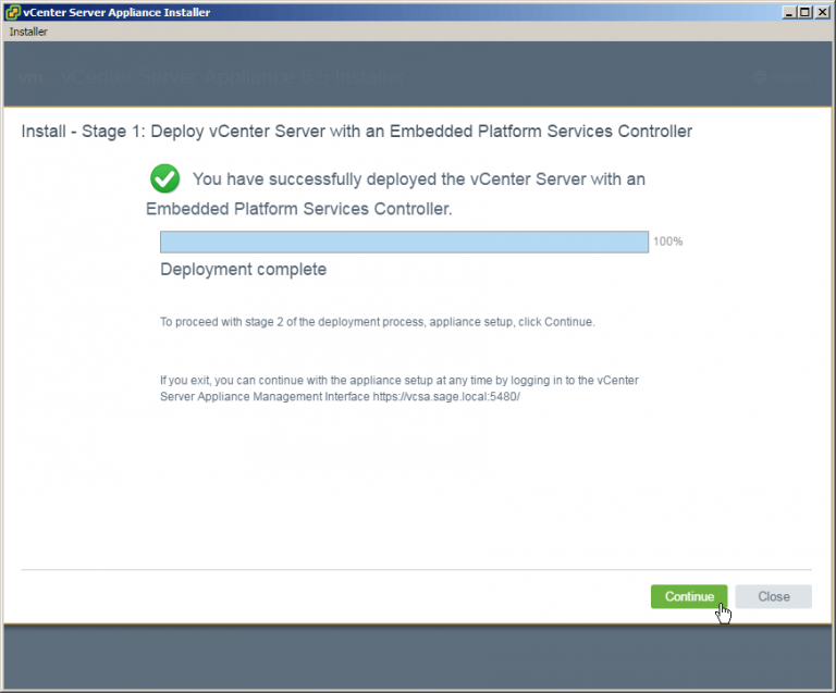Installing VMware vCenter Server Appliance 6.5 - Data Center Solutions