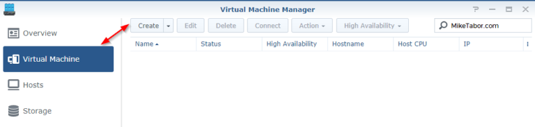 How to create a virtual machine on a Synology NAS - Mike Tabor