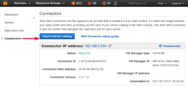 How To Migrate A Vmware Virtual Machine To Aws Mike Tabor