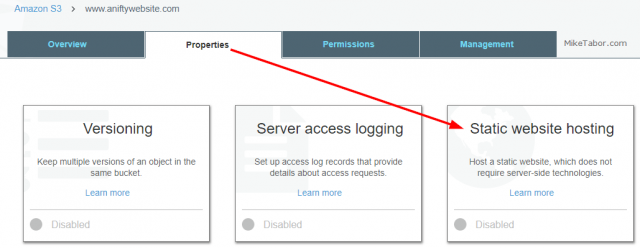 How to host a static website using AWS S3 and Cloudflare - Mike Tabor