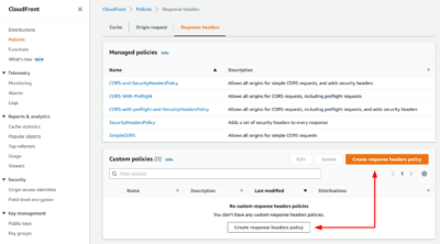 How to add Security Headers to an AWS S3 static website