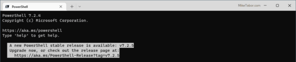 How to Upgrade PowerShell 7 to latest version